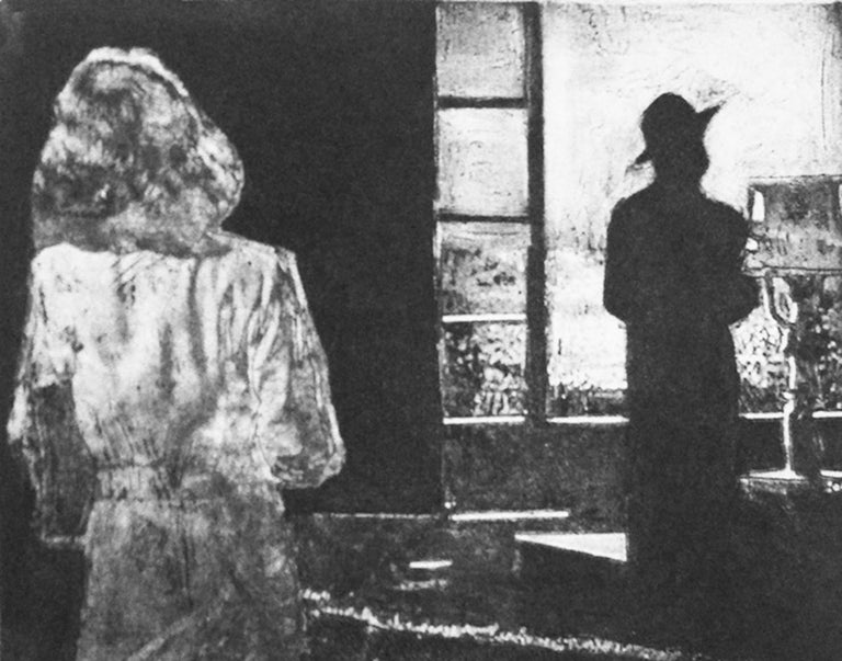 Ann Chernow - Ann Chernow, Noir II, 2016, Rag Paper, Etching, ink, 11 x ...