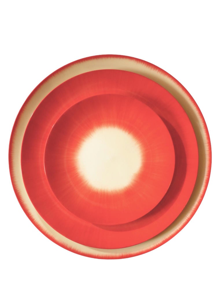 Ann Demeulemeester for Serax 28 cm plates (set of two) For Sale at 1stDibs
