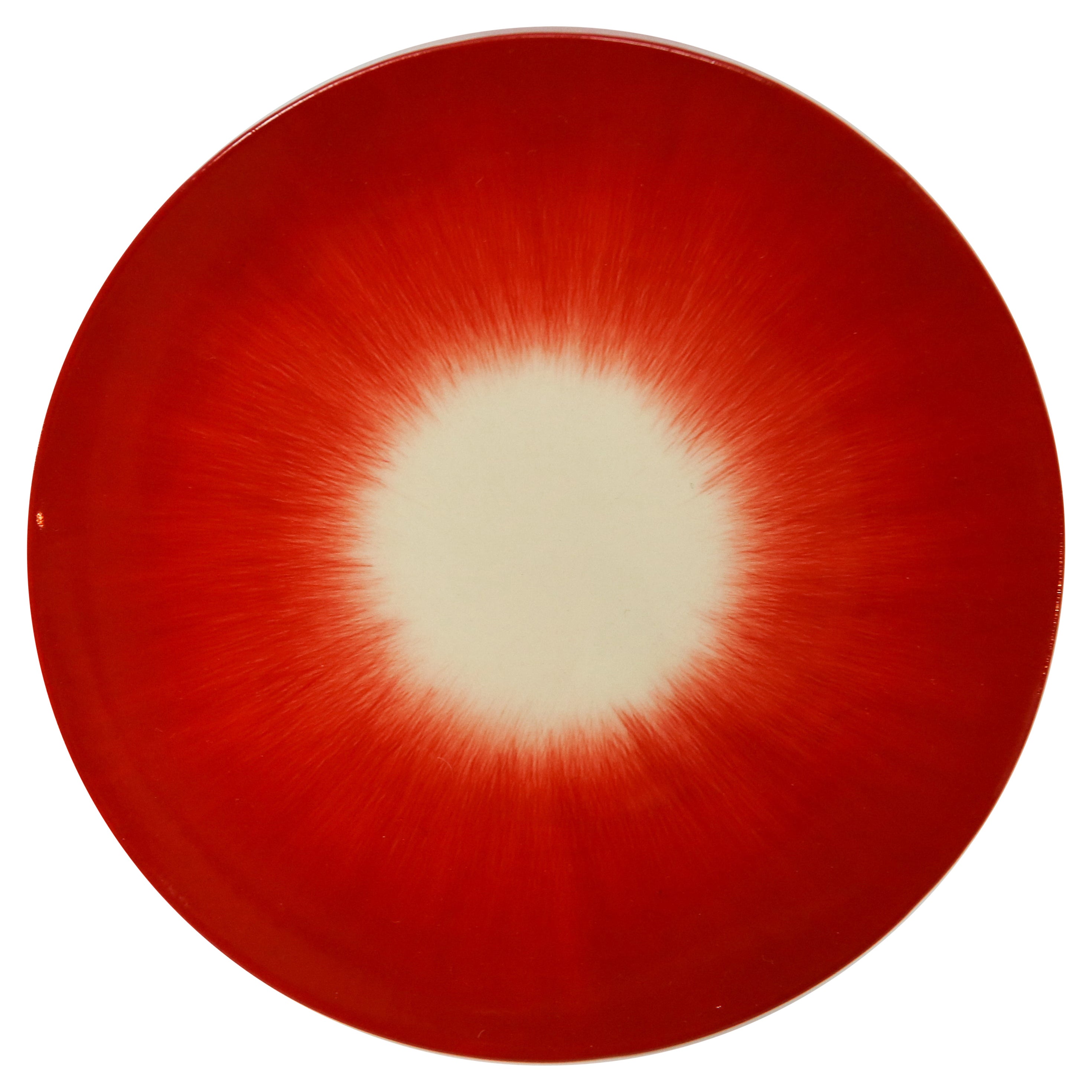 White Geometry Bone China Round Plates by Ann Van Hoey for Serax For ...