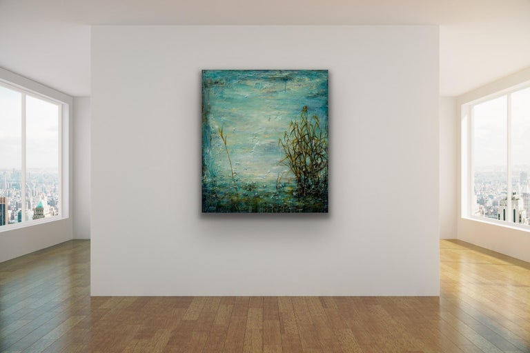 Ann Helen English - Before you woke this morning, a large landscape oil ...