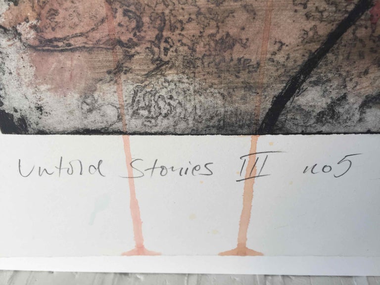 Ann Helen English - Untold Stories III, No 5: Hand Painted Etching with ...