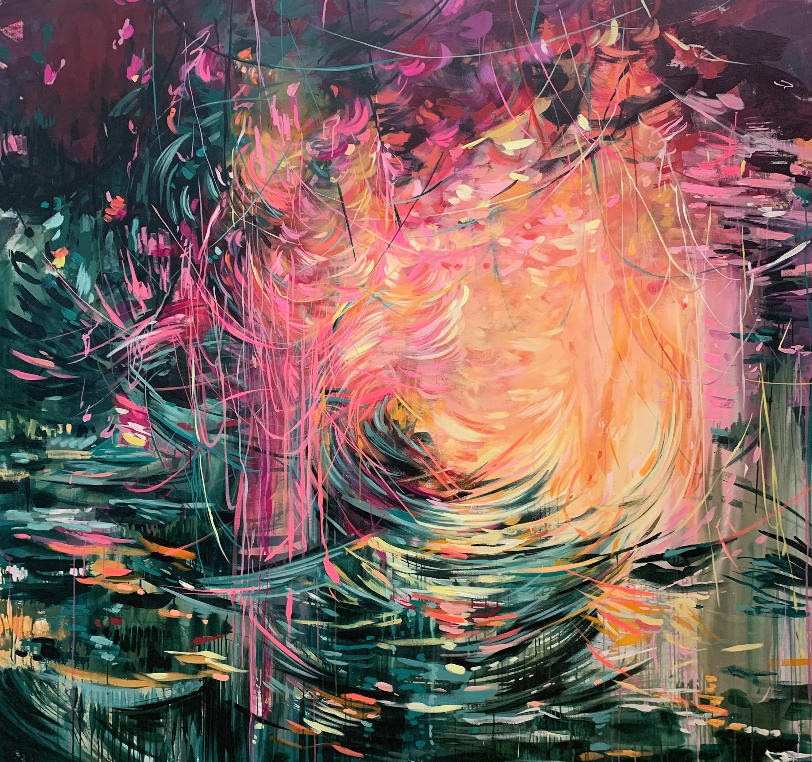 Maria Dermengiu - Irises by European Artist Maria Dermengiu ...