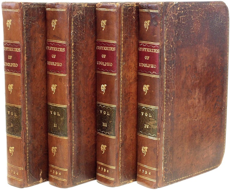 Ann Radcliffe, The Mysteries of Udolpho, 4 Vols. First Edition 1794 ...