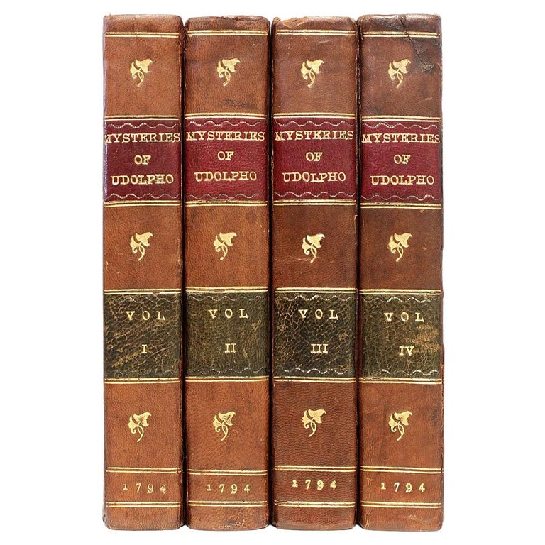 Ann Radcliffe, The Mysteries of Udolpho, 4 Vols. First Edition 1794 ...