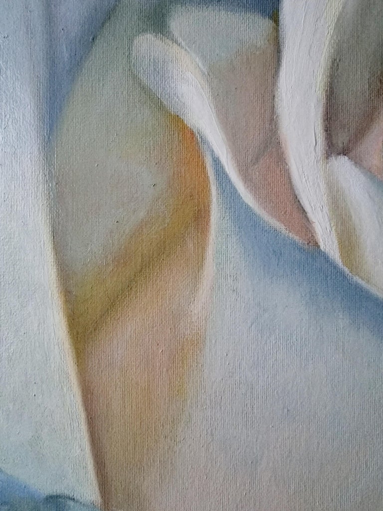 Anna Bessonova - Still Life Painting CREME BRULEE Realistic Rose at 1stDibs