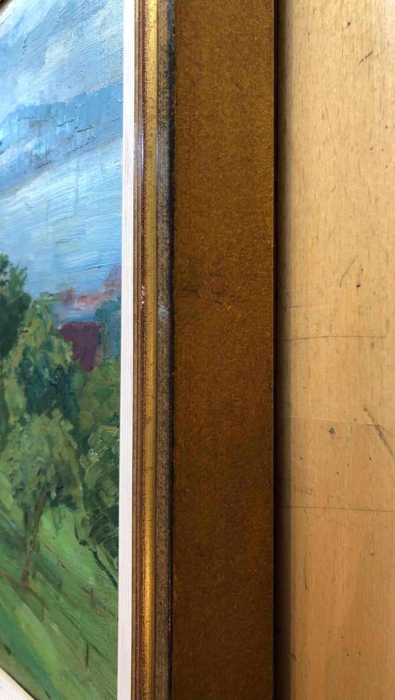 Anna Beyer - Lake and mountain landscape For Sale at 1stDibs