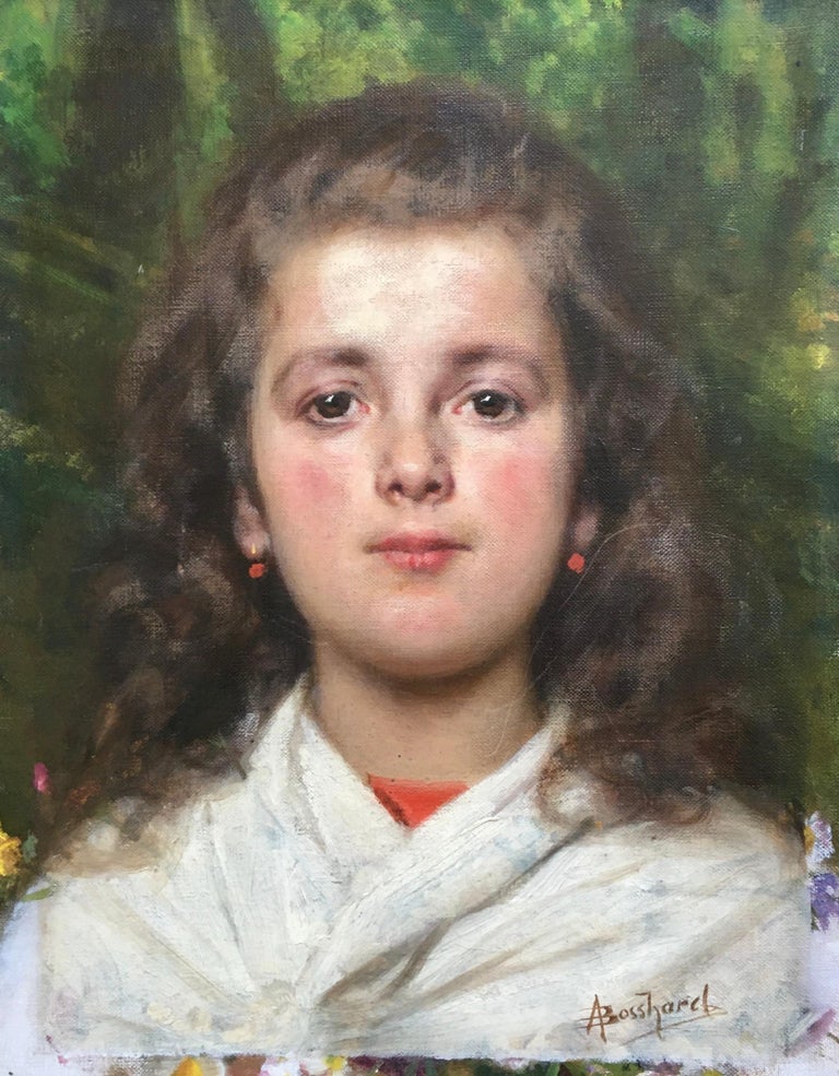 Anna Bosshard - Portrait of young girl For Sale at 1stDibs