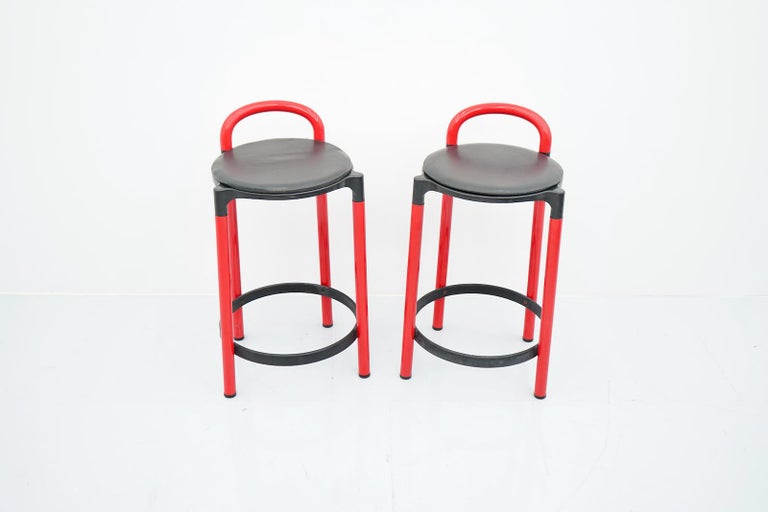 Anna Castelli High Bar Stools Mod. 4823, Kartell 1979 For Sale at 1stDibs