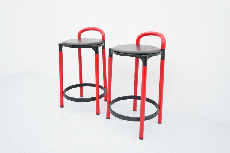 Anna Castelli High Bar Stools Mod. 4823, Kartell 1979 For Sale at 1stDibs