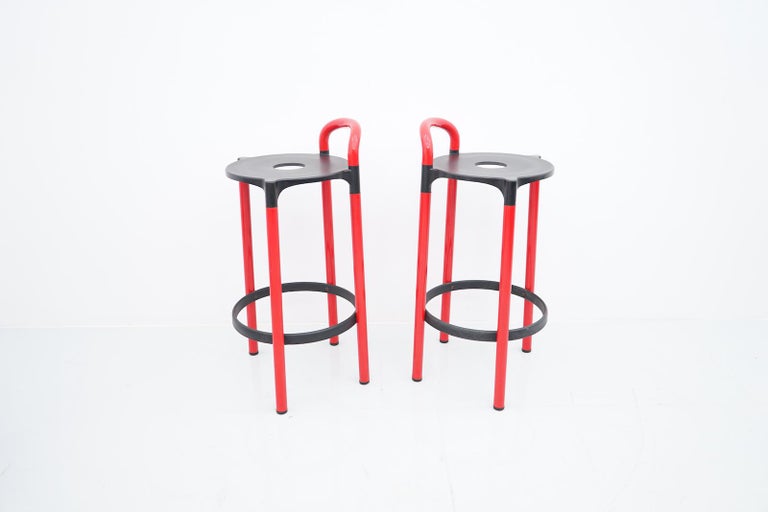Anna Castelli High Bar Stools Mod. 4823, Kartell 1979 For Sale at 1stDibs