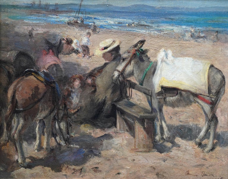 Anna Dixon - Donkeys Pottobello Beach Edinburgh - Scottish Edwardian ...