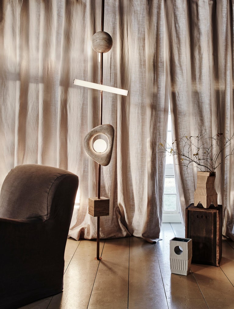 Anna Karlin Form Light, Travertine For Sale at 1stDibs