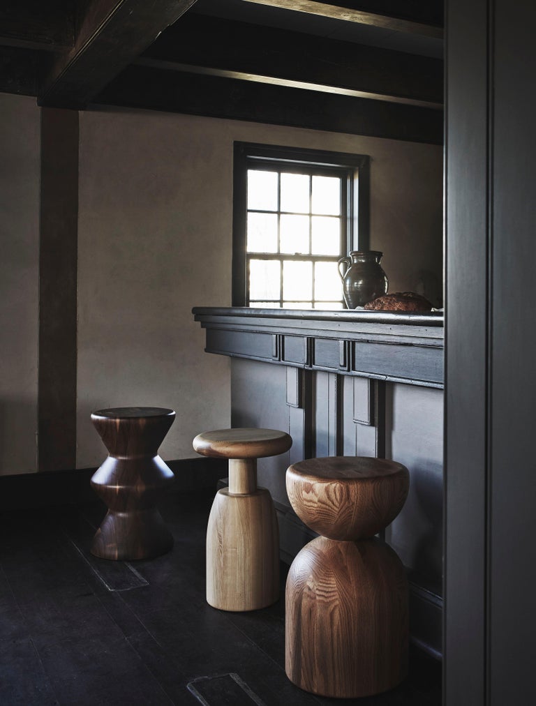 Anna Karlin Pillar Counter Stool, Shape A For Sale at 1stDibs