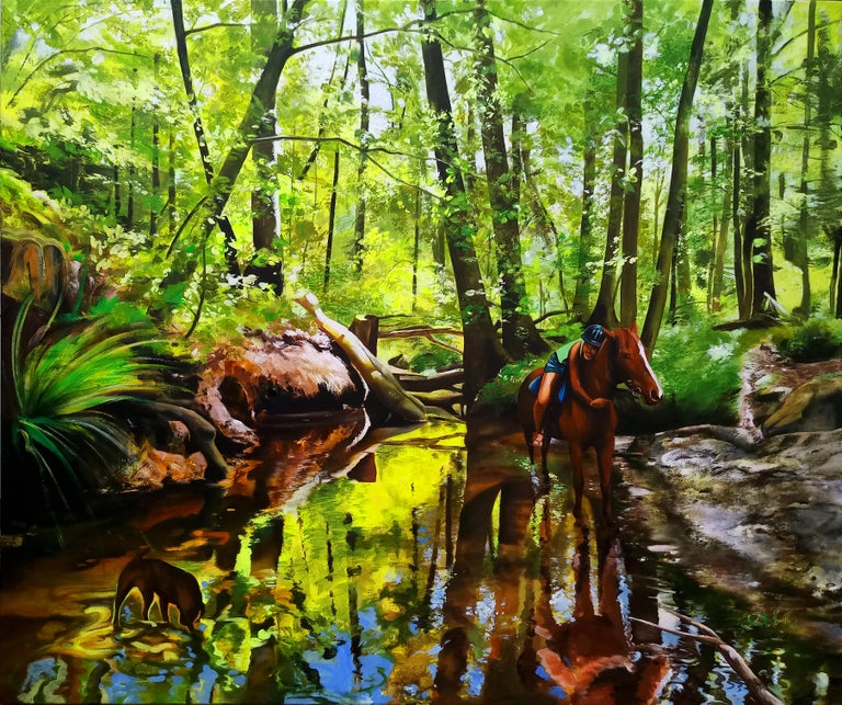 Anna Malinowska - Over The Streem - Contemporary Figurative Nature ...