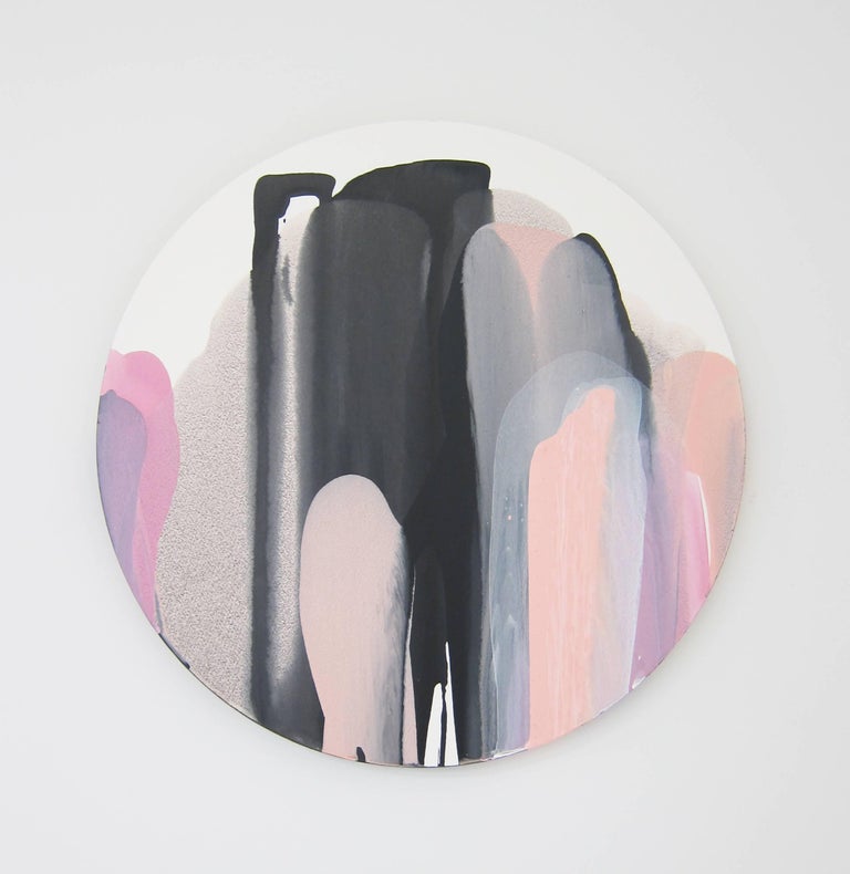 Anna Membrino - Anna Membrino, Veils No. 3, pink and black abstract ...