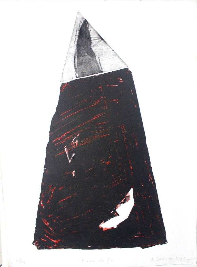 Anna Sadowska - Pyramid II - XXI Century, Contemporary Abstract Print ...