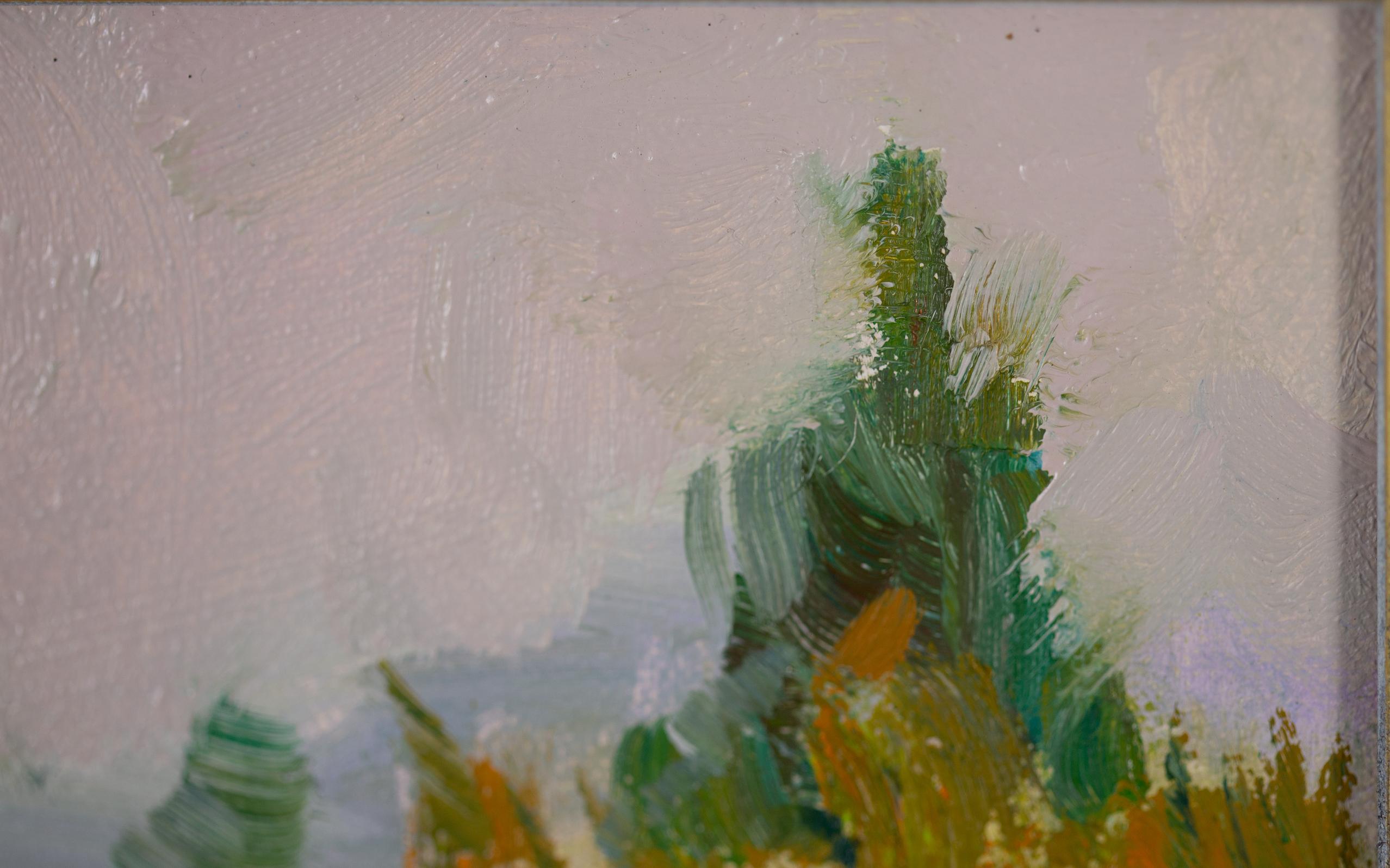 Anna Shesterikova - Portese. Sunset, oil landscape, impressionism ...
