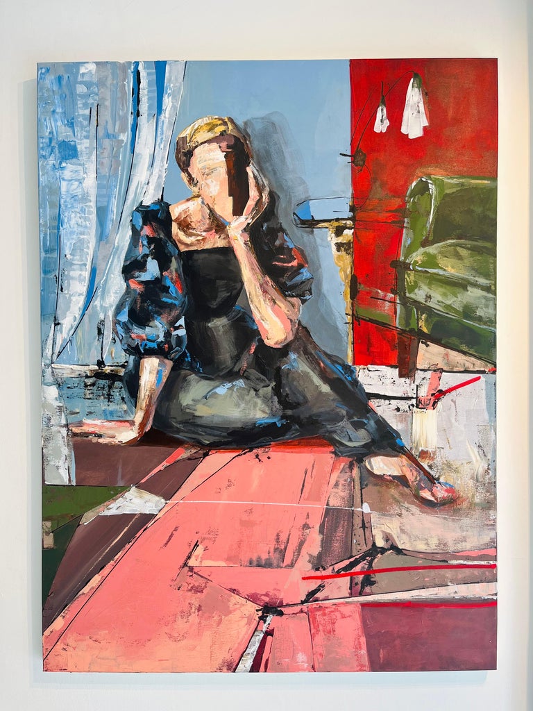 Anna Sudbina - Georgia - abstract expressionist raw gestural potrait ...