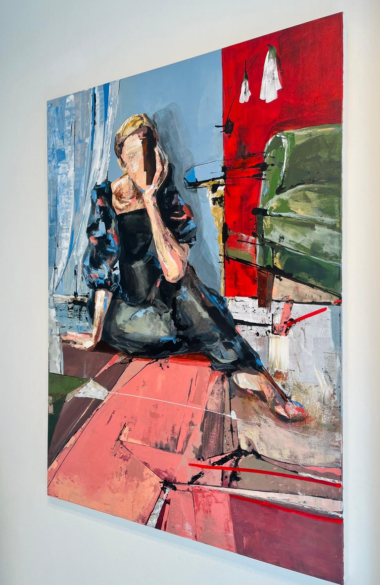 Anna Sudbina - Georgia - abstract expressionist raw gestural potrait ...