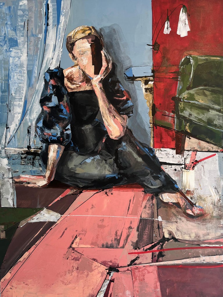 Anna Sudbina - Georgia - abstract expressionist raw gestural potrait ...