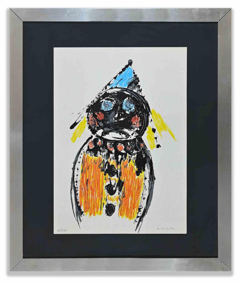 Anna Veruda - Clown - Silkscreen by Anna Veruda - Late 20th Century For ...