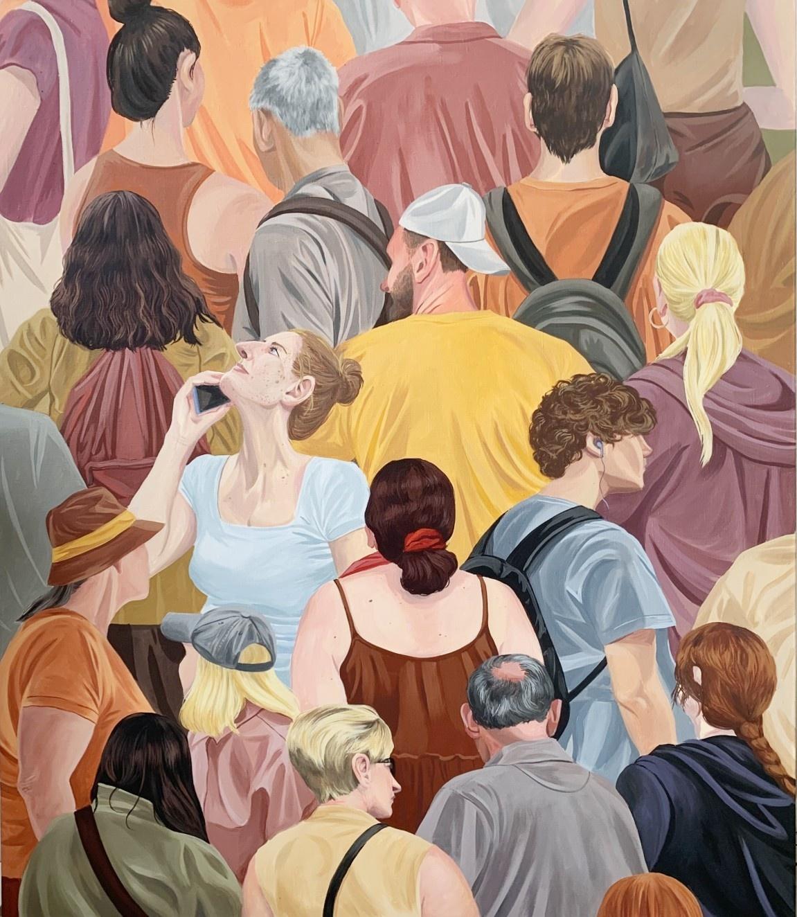 Anna Wardega - A subway - Contemporary tempera painting, Young art ...