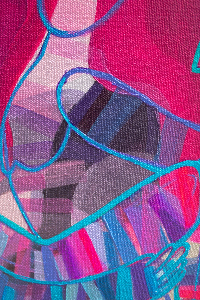 Anna Yoo - Joyful, Abstract Painting For Sale at 1stDibs