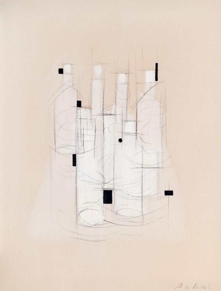 Annabel Andrews - Glass Bottles, Painting, Acrylic on Canvas For Sale ...