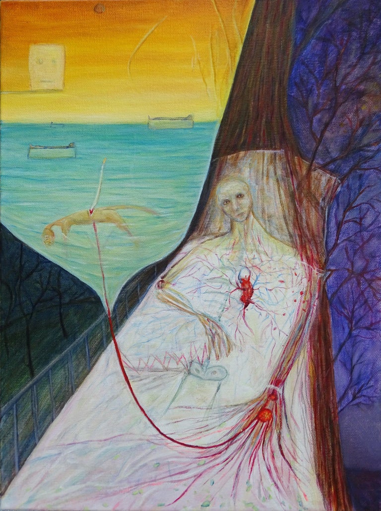 Annabel Osberg - Intravenous, Oil on canvas, Contemporary, Figurative ...