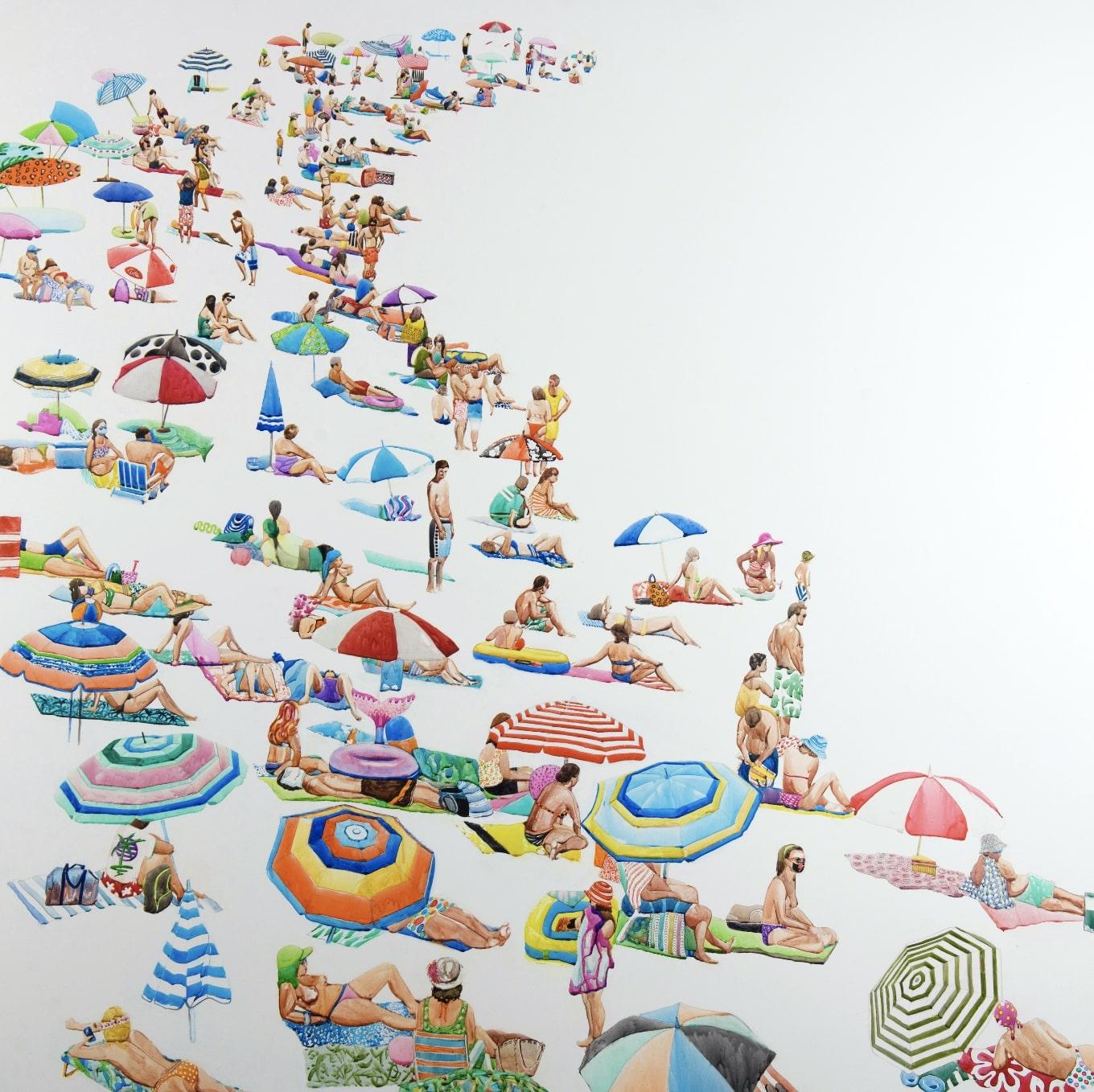 Annabelle Shelton - Fin Beach - original abstract impressionism ...