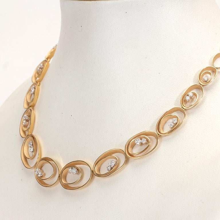 Annamaria Cammilli "Dune" Link Necklace with Diamonds in 18 Karat ...
