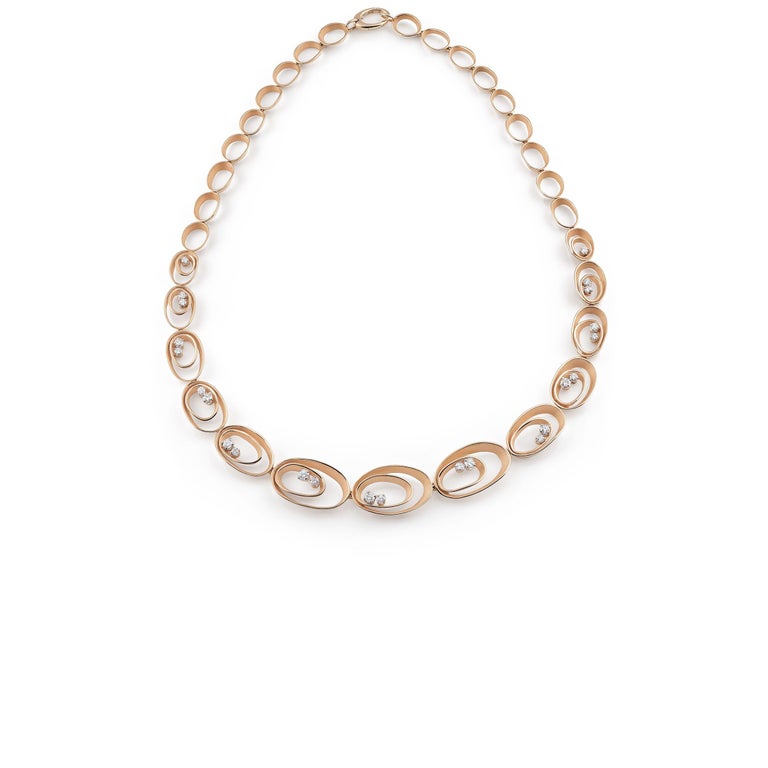 Annamaria Cammilli "Dune" Link Necklace with Diamonds in 18 Karat ...
