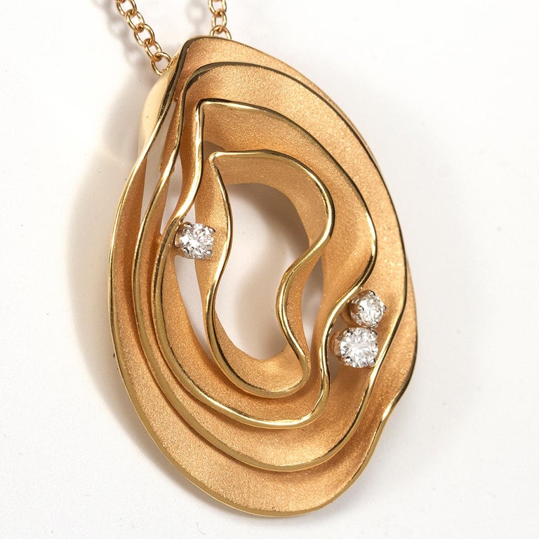 Annamaria Cammilli "Dune" Pendant Necklace with Diamonds in 18 Karat ...
