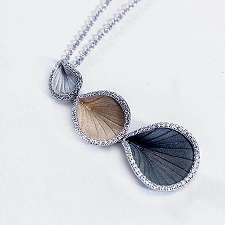 Annamaria Cammilli "Goccia" Pendant Necklace with Diamonds in 18 Karat ...
