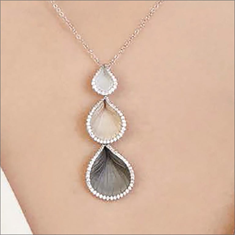 Annamaria Cammilli "Goccia" Pendant Necklace with Diamonds in 18 Karat ...