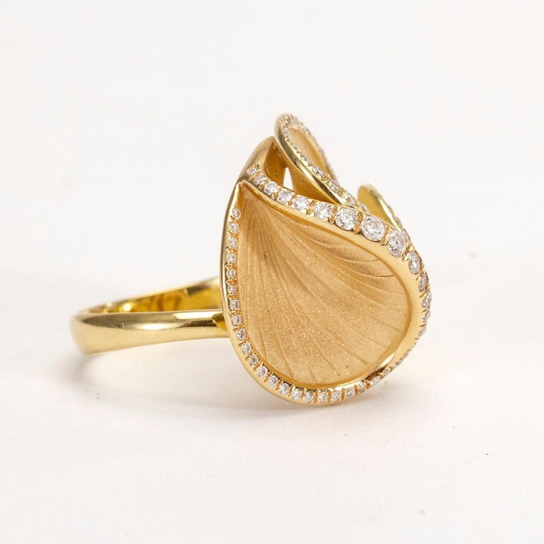 Customizable Annamaria Cammilli "Musa" Ring with Diamonds in Three ...