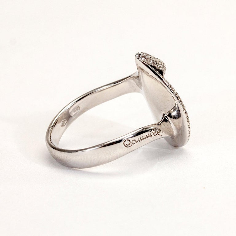 Customizable Annamaria Cammilli "Rivage" Ring with Diamonds in 18 Karat ...