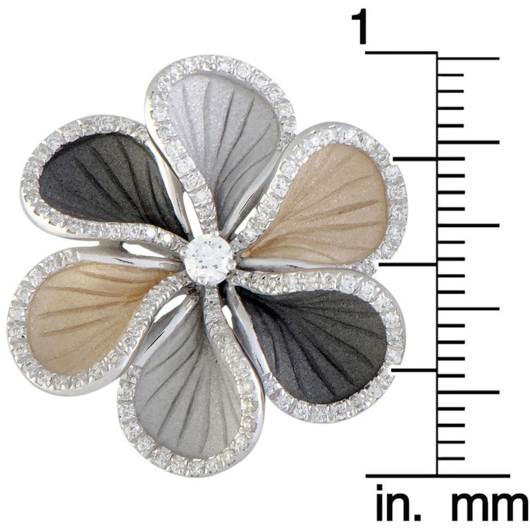 Annamaria Cammilli Wave 18k White and Yellow Gold, and Black Rhodium ...