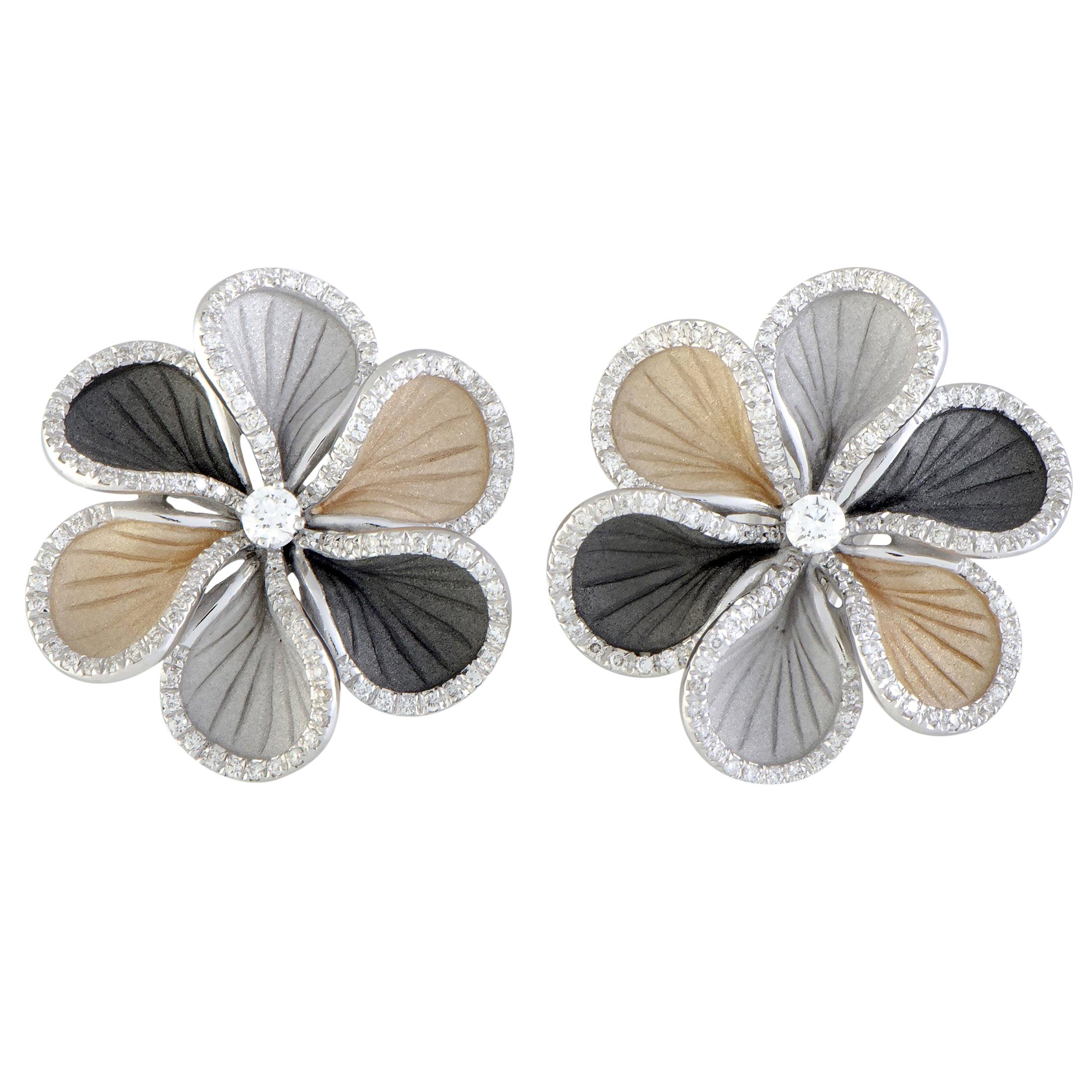 Annamaria Cammilli Wave 18k White and Yellow Gold, and Black Rhodium ...