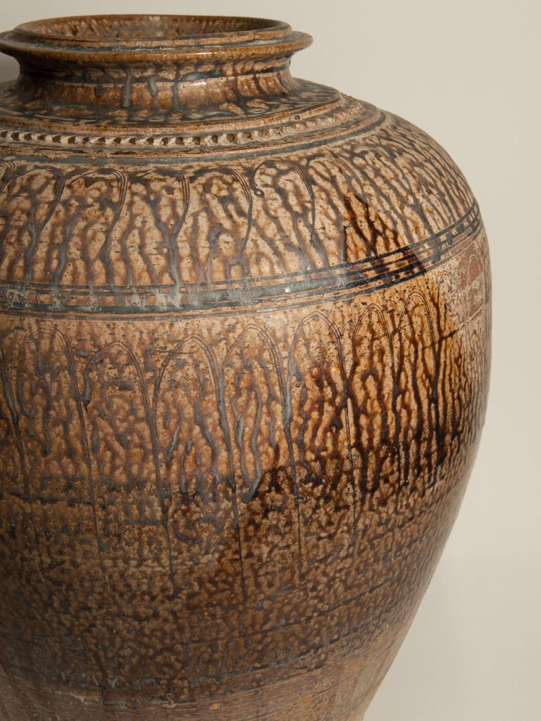 Annamese Stoneware Storage Jar, Drip Glaze, 19th Century, Vietnam at ...