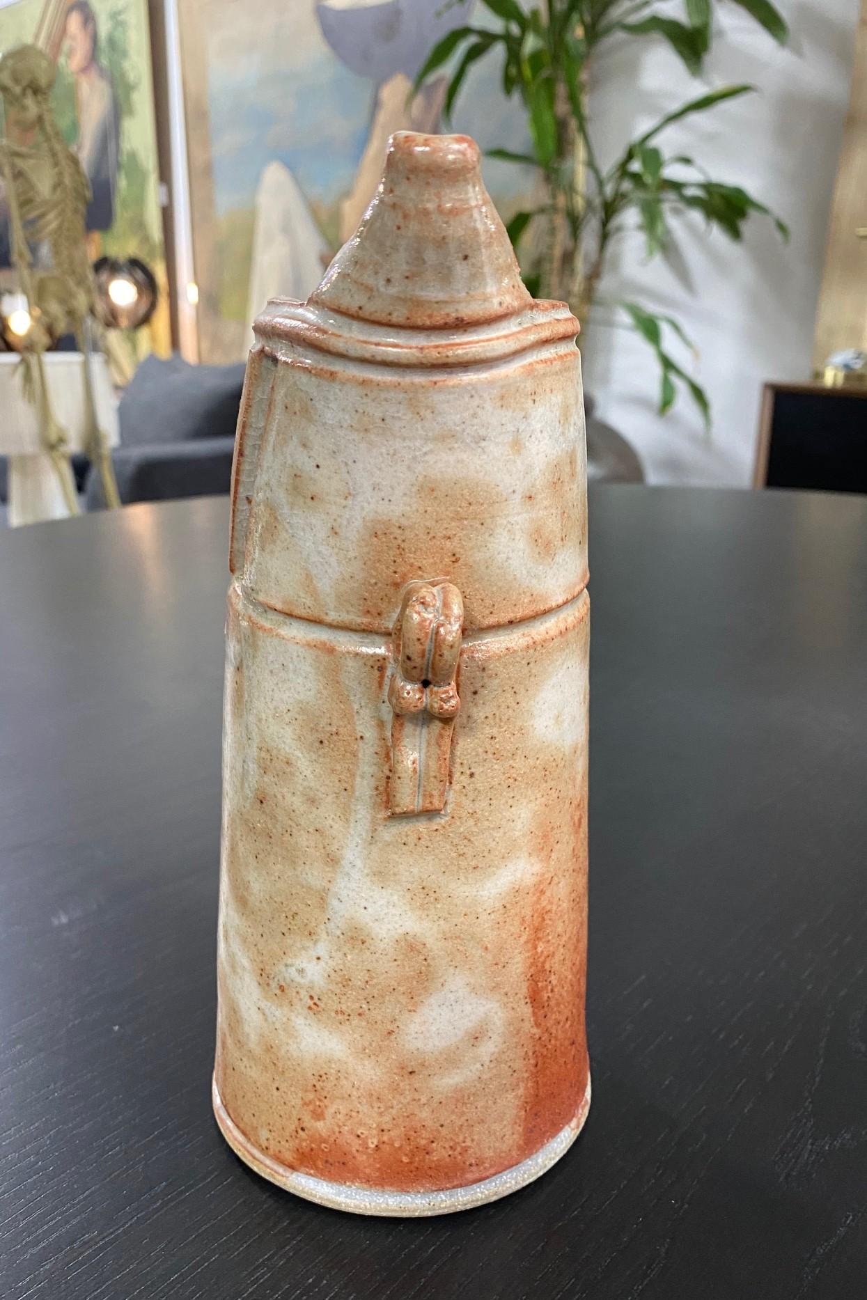 Anne A. E. Hirondelle Signed Modern Large Ceramic Pottery Glazed Vase ...