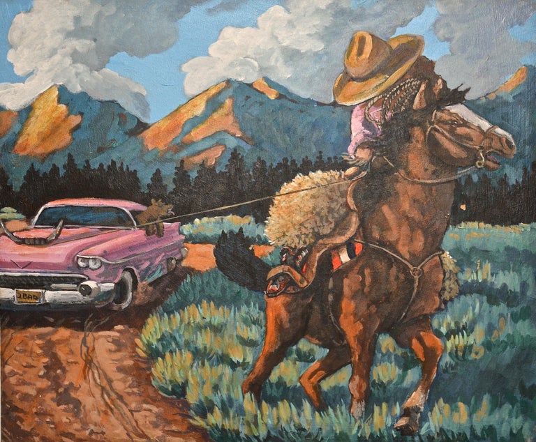 Anne Coe - End Of His Rope by Anne Coe, acrylic on board, 1992 For Sale ...