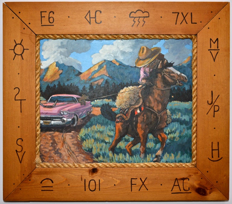 Anne Coe - End Of His Rope by Anne Coe, acrylic on board, 1992 For Sale ...