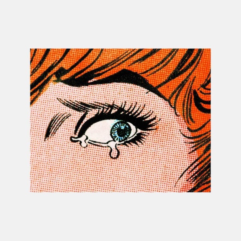 Anne Collier - Woman Crying (Comic), Limited Edition Signed Screenprint ...