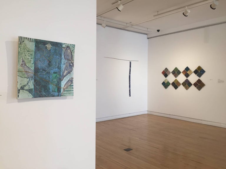 Anne Francey - Birds and Geometry, No. 6 (Hanging Ceramic Tile with ...