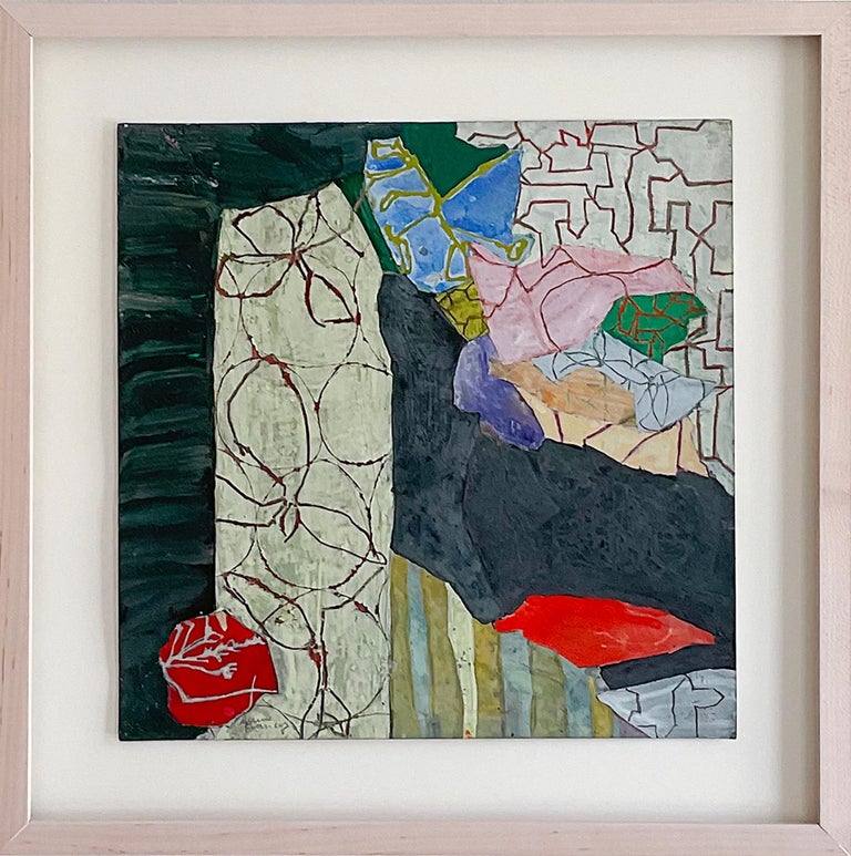 Anne Francey - For (Colorful Gestural Geometric Abstract Painting on ...