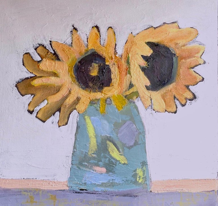 Anne Harney - Sunflowers by Anne Harney, Contemporary Sunflower Still ...