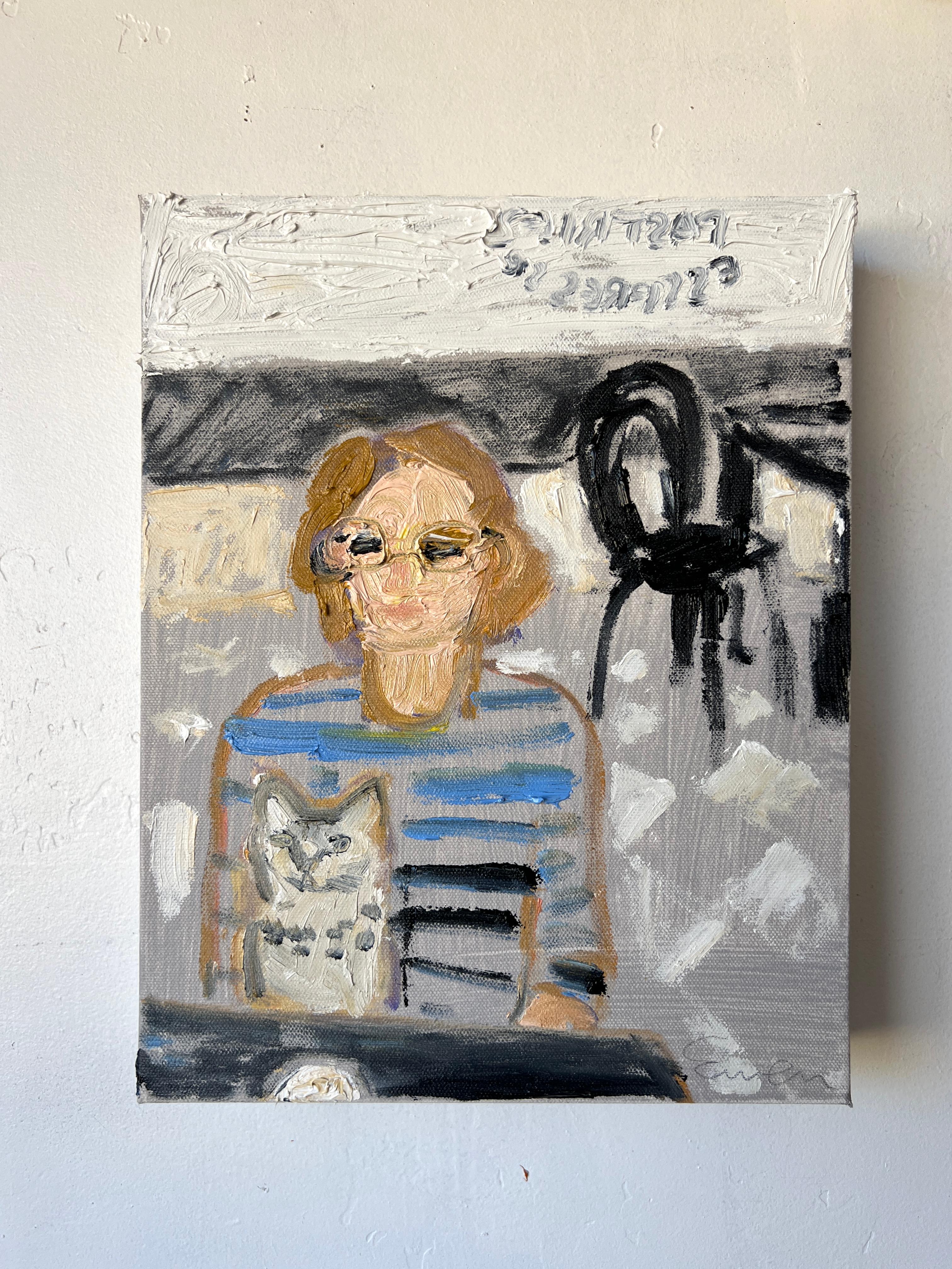 Anne-Louise Ewen - "To Solitudes" Small Original Oil Painting, Impasto ...