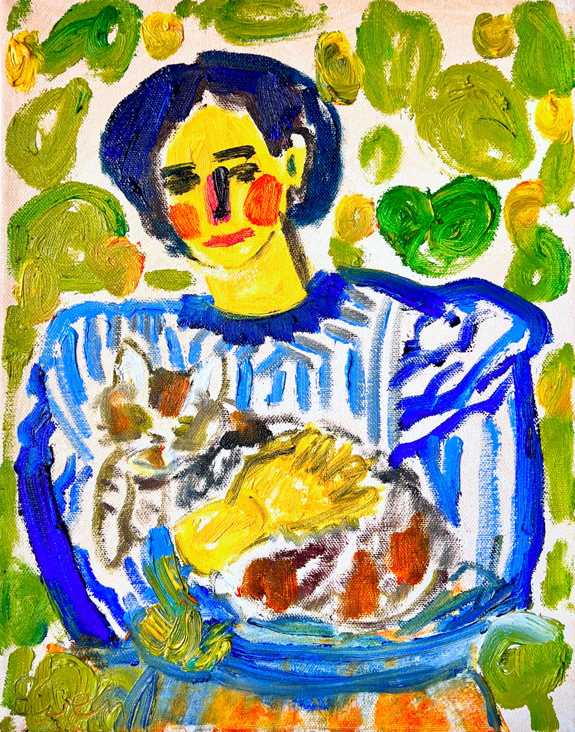 Anne-Louise Ewen - "We Are Friends Says The Cat" Original Oil Painting ...