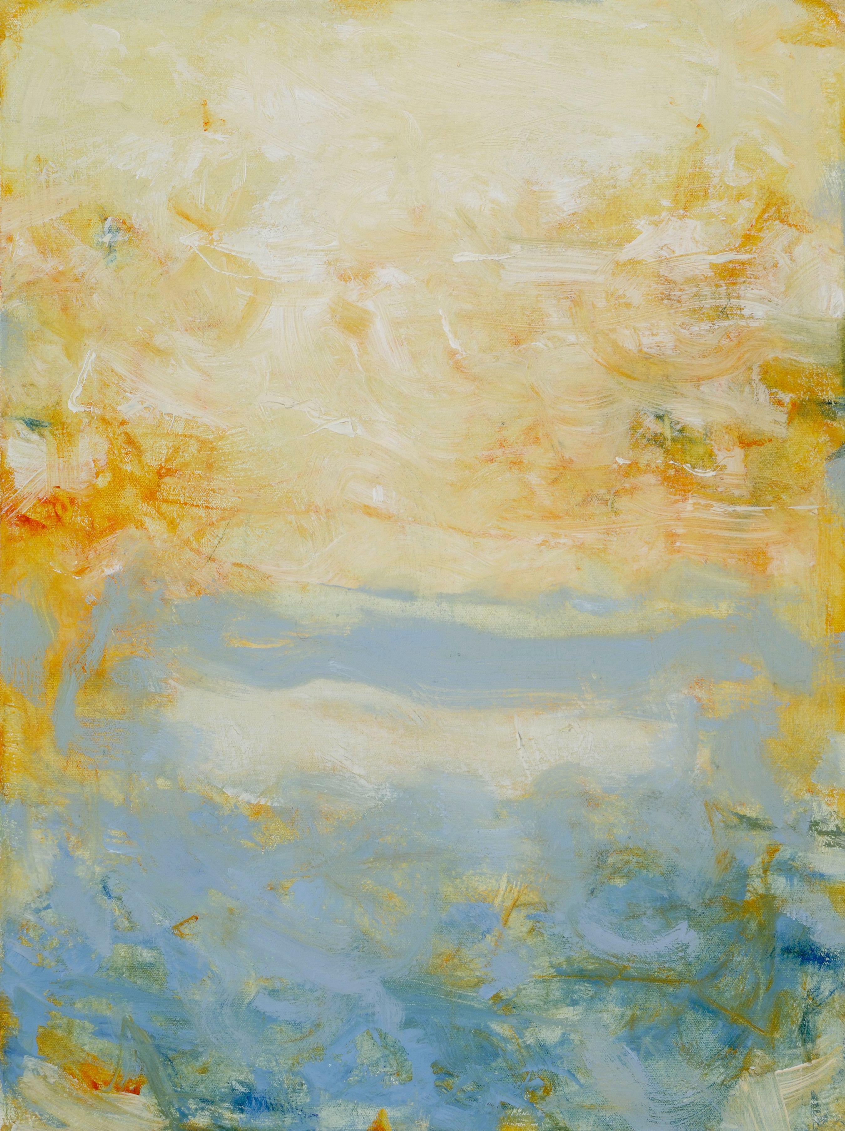 Anne Raymond - Current, Abstract Oil Painting on Canvas, Signed at 1stDibs